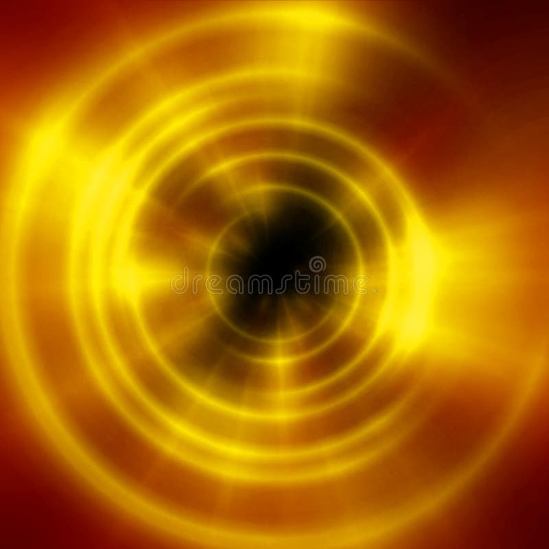 Round Concrete Tunnel with Light Ring Stock Illustration - Illustration ...