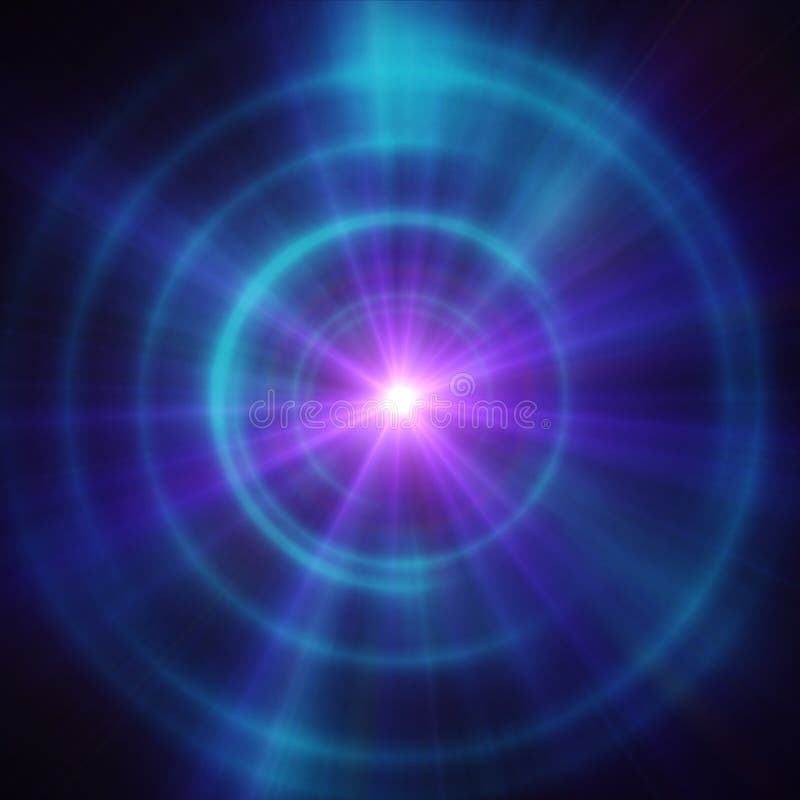 Round Concrete Tunnel with Light Ring Stock Illustration - Illustration ...