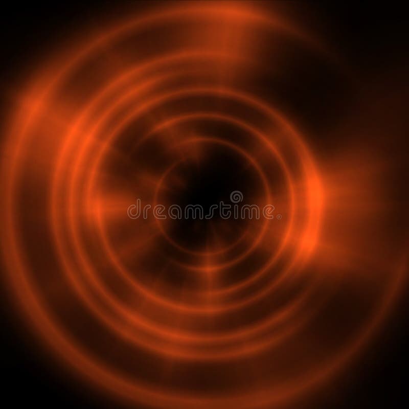 Round Concrete Tunnel with Light Ring Stock Illustration - Illustration ...