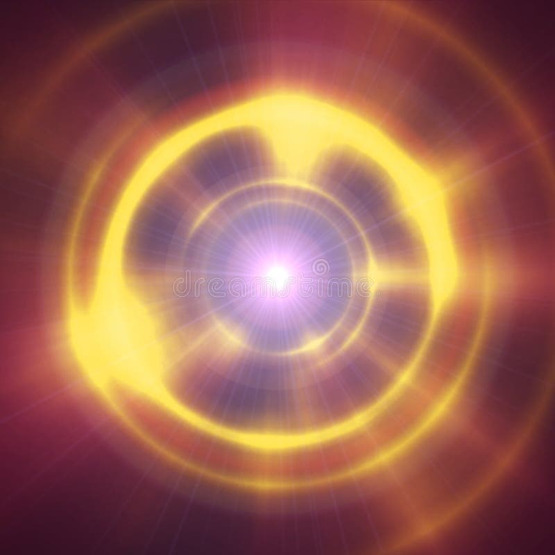 Round Concrete Tunnel with Light Ring Stock Illustration - Illustration ...