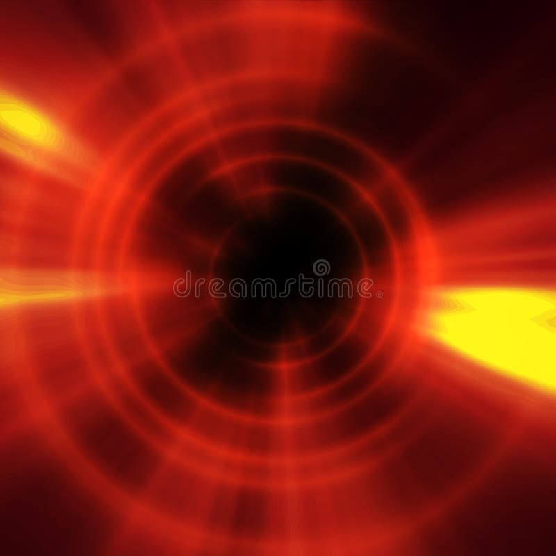 Round Concrete Tunnel with Light Ring Stock Illustration - Illustration ...