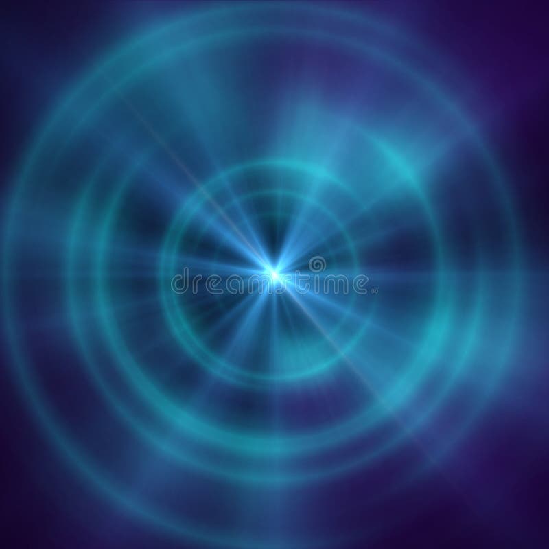 Round Concrete Tunnel with Light Ring Stock Illustration - Illustration ...