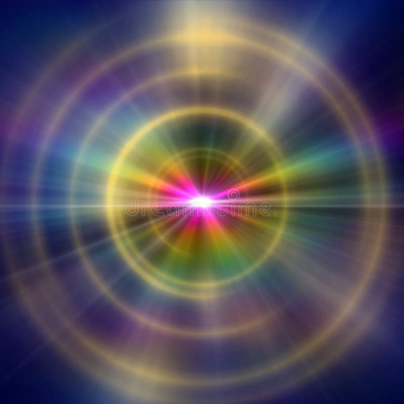 Round Concrete Tunnel with Light Ring Stock Illustration - Illustration ...