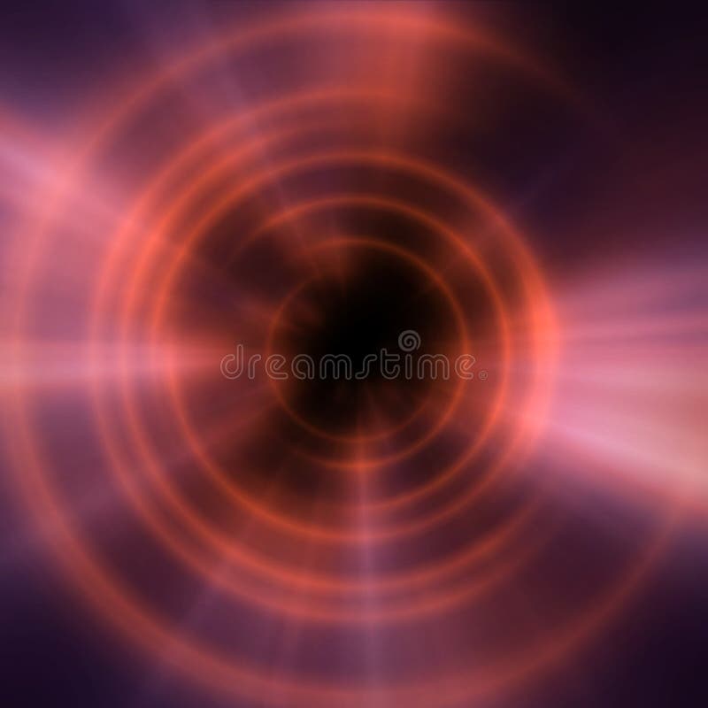 Round Concrete Tunnel with Light Ring Stock Illustration - Illustration ...