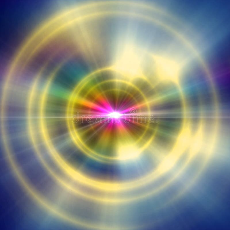 Round Concrete Tunnel with Light Ring Stock Illustration - Illustration ...