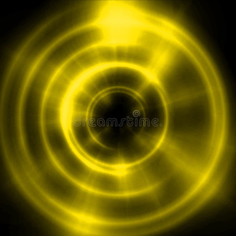 Round Concrete Tunnel with Light Ring Stock Illustration - Illustration ...