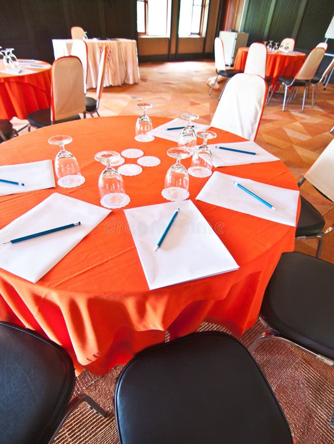 Round conference Table stock photo. Image of furniture - 21227802