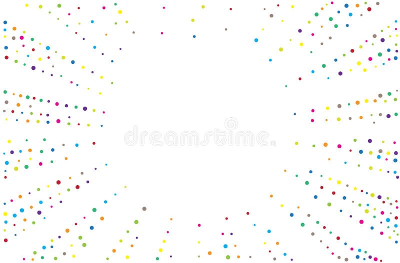 Round Confetti Colorful. Small and Large Scale. Vector Illustration ...