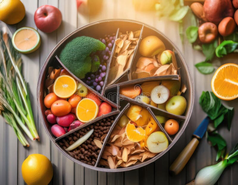 Turning Food Waste into Rich Compost for Greener Gardens Stock Photo ...