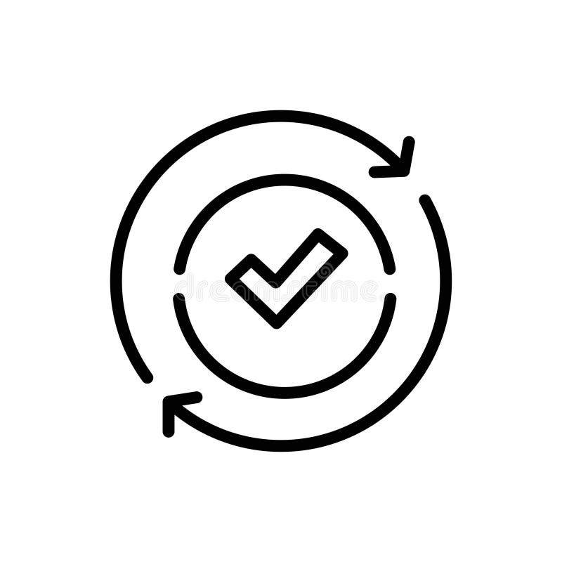 Round Convenient Icon Like Easy Pay or Update. Concept of Replace or ...