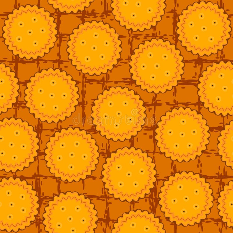 Cookie Seamless Pattern. Background, Packaging Design Stock Vector ...