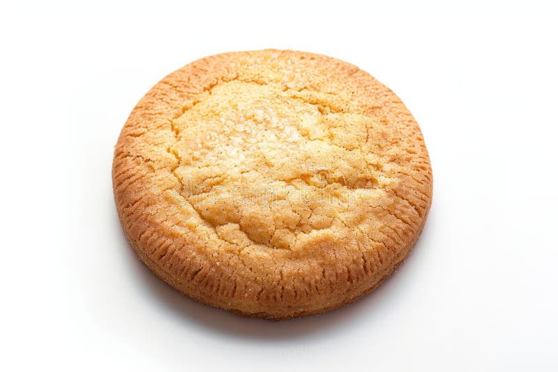Round Cookie on White Background. Neural Network AI Generated Stock ...