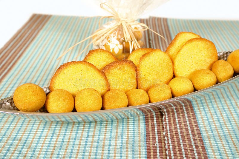 Round cookies stock image. Image of cuisine, spicy, plate - 7622223