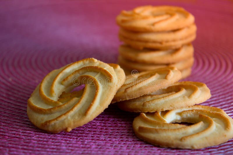 Round Cookies. Biscuits for Tea or Coffee Stock Image - Image of coffee ...