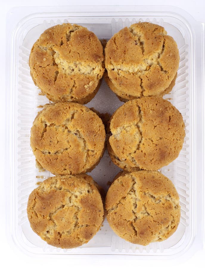 Round cookies in a box stock photo. Image of food, sell - 18483470