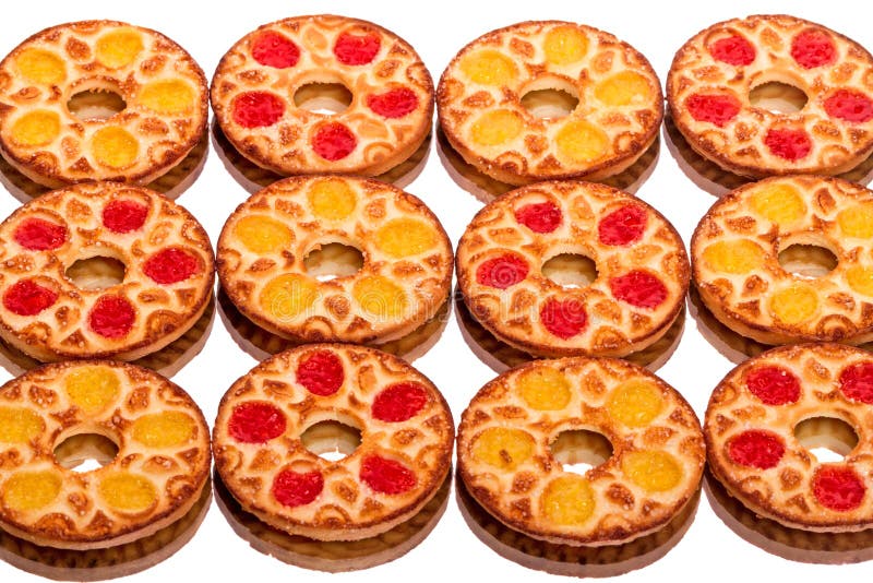 Round cookies two kinds stock image. Image of background - 38788613