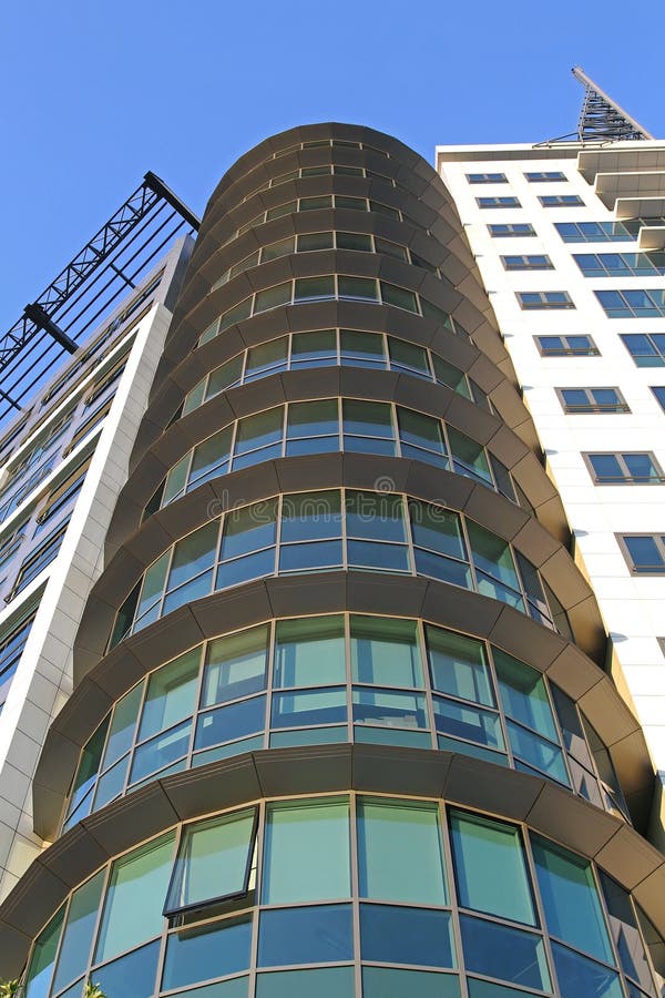 Round corner stock image. Image of tall, building, glass - 39406425