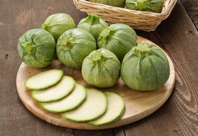 Round courgettes stock photo. Image of zucchini, health - 24560598