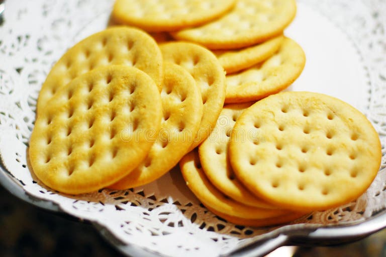 Round Crackers stock image. Image of tasty, salt, cracker - 35022237