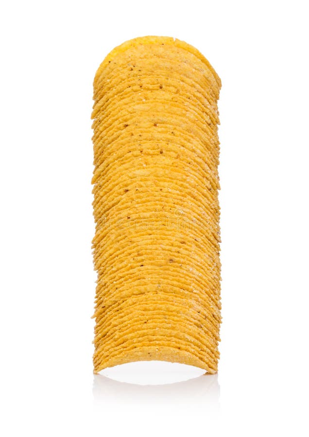 Crispy Delicious Pepper Potato Crisps Chips Snack Stock Image - Image ...