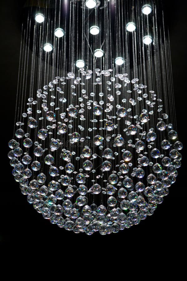 Round Crystal Balls with Light Stock Image - Image of bright ...