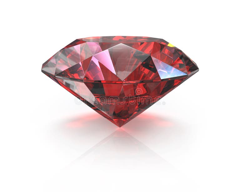 Round cut ruby stock image. Image of european, clarity - 23580643