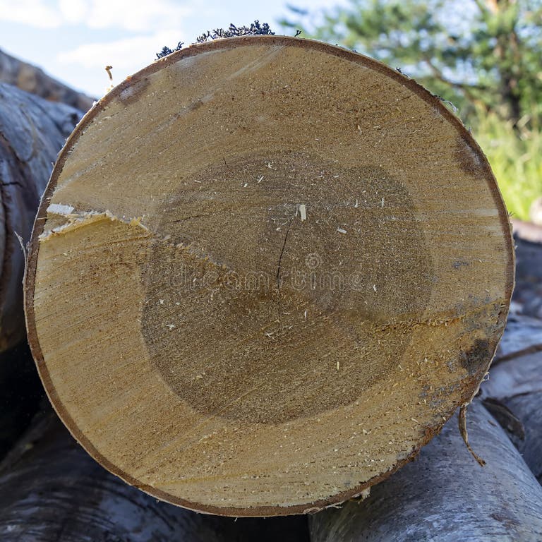 Round cut of a tree stock image. Image of timber, structure - 270236003
