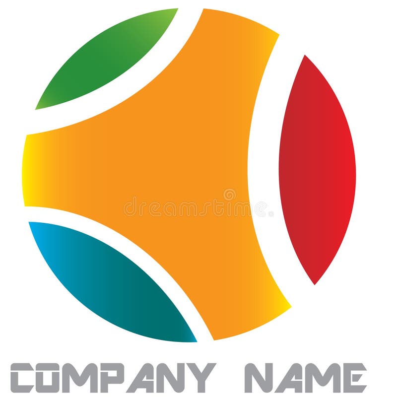 Round cutout logo stock vector. Illustration of motley - 21067971