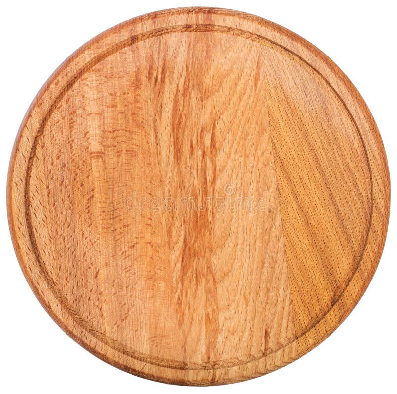 Round Cutting Board. Top View Stock Photo - Image of closeup, equipment ...