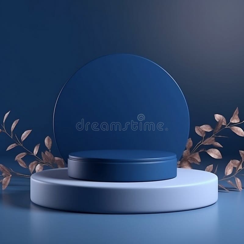 Round Cylinder Shape Pedestal Platform for Product Display. Generative ...