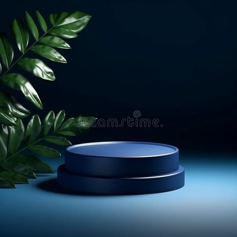 Round Cylinder Shape Pedestal Platform for Product Display. Generative ...