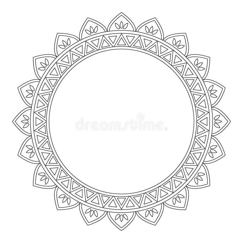 Round Decorative Frame, Vector Illustration Stock Vector - Illustration ...