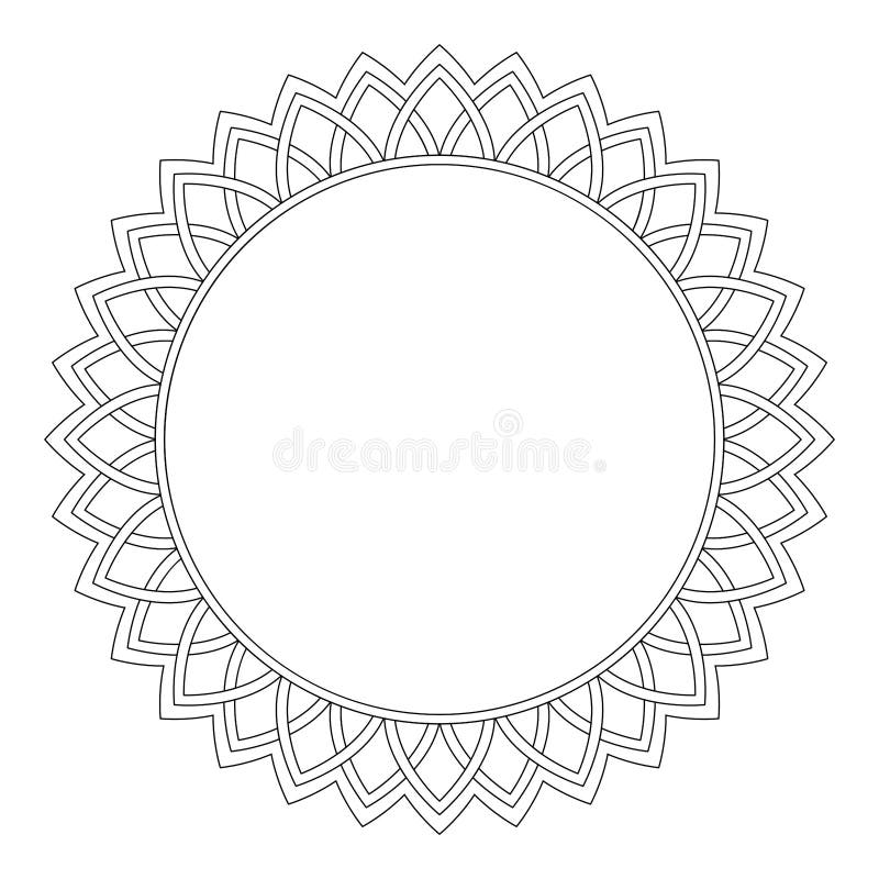 Round Decorative Frame, Vector Illustration Stock Vector - Illustration ...