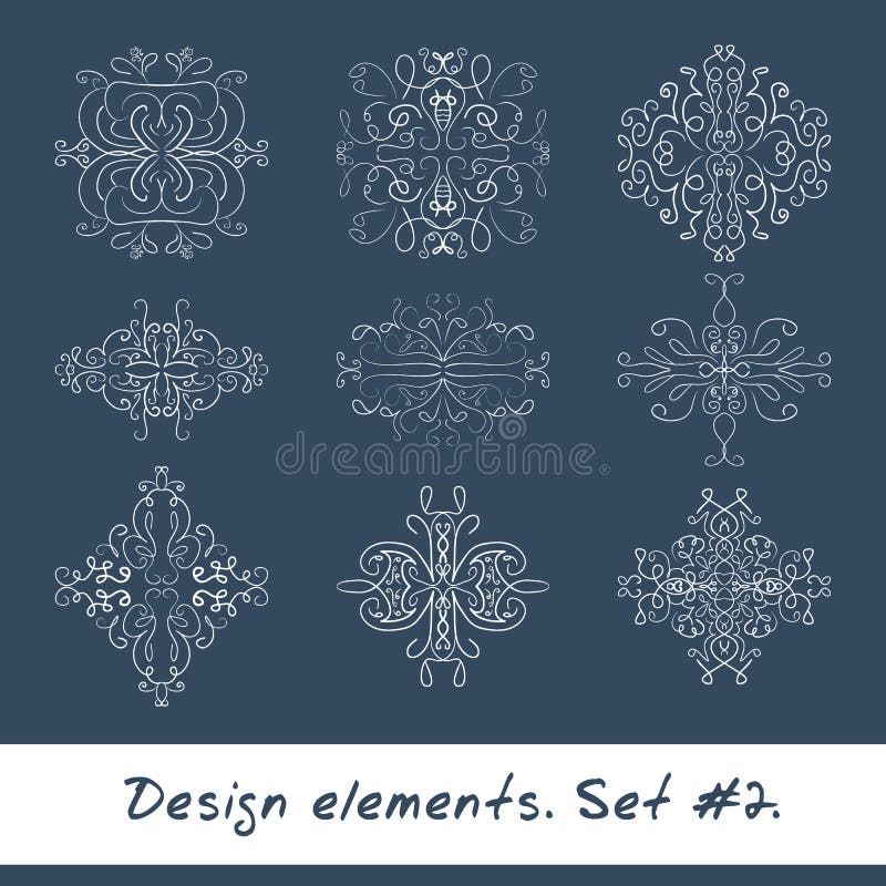 Round Design Element. Circle Pattern in White Stock Vector ...