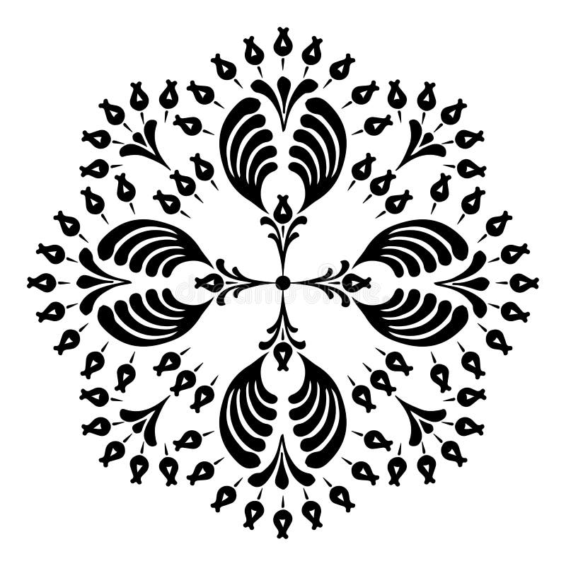 Round designs with a cross stock illustration. Illustration of pattern ...