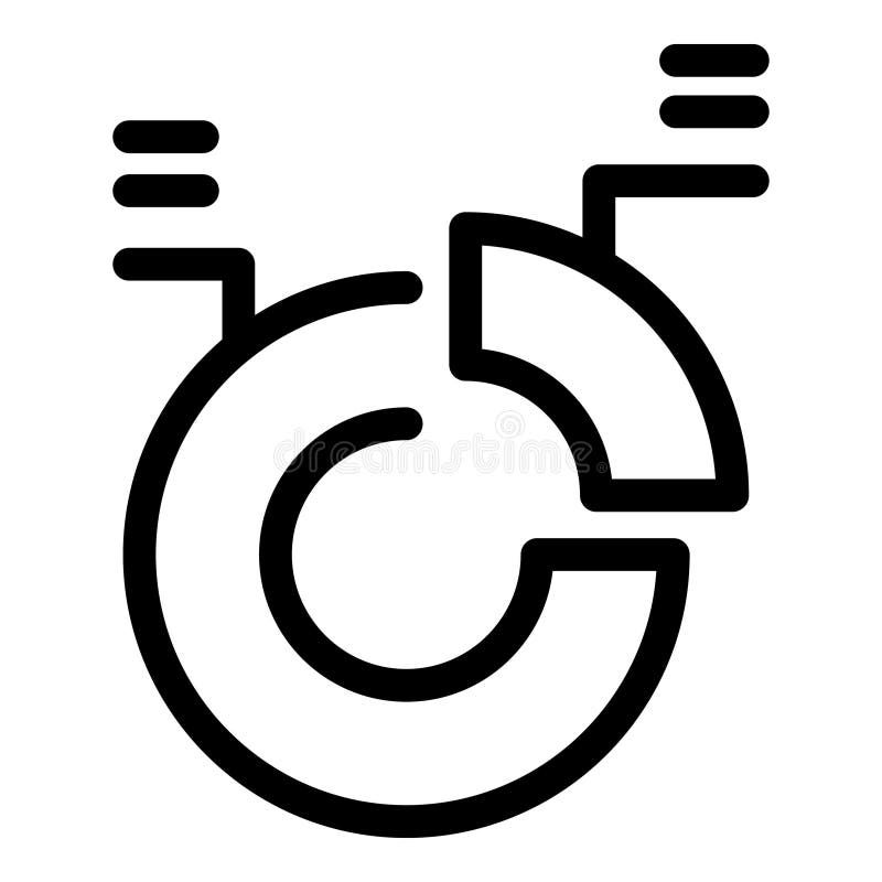 Round Diagram Chart Showing Market Share Analysis with Arrows Stock ...
