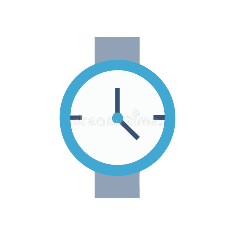 Round Dial Watch Icon stock vector. Illustration of unique - 351574232