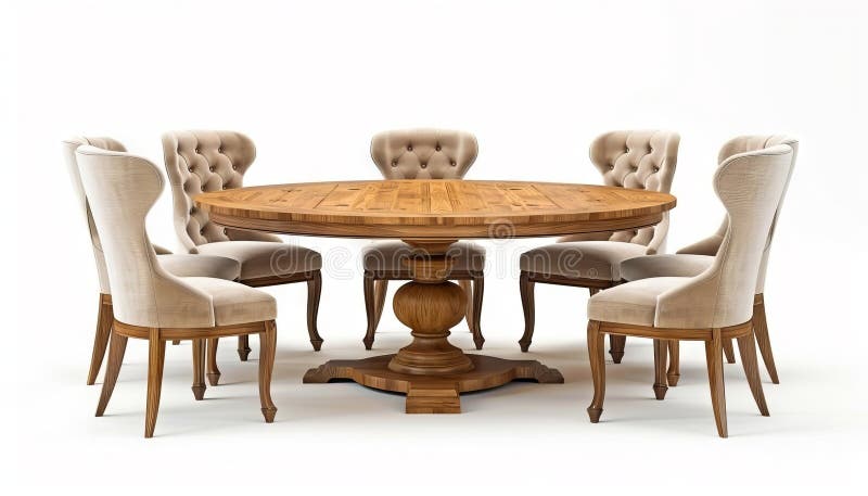 Round Dining Table Six Chairs Around Stock Photos - Free & Royalty-Free Stock Photos from Dreamstime