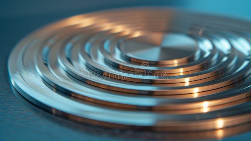 A Round Disc with Concentric Rings of Different Materials Used As a ...