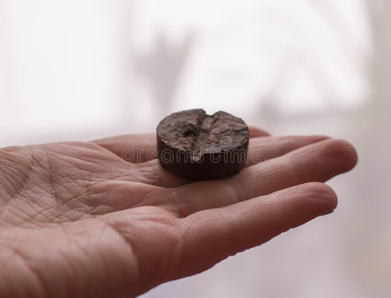 Round Disc of Traditional Chinese Puer Tea. Stock Image - Image of food ...