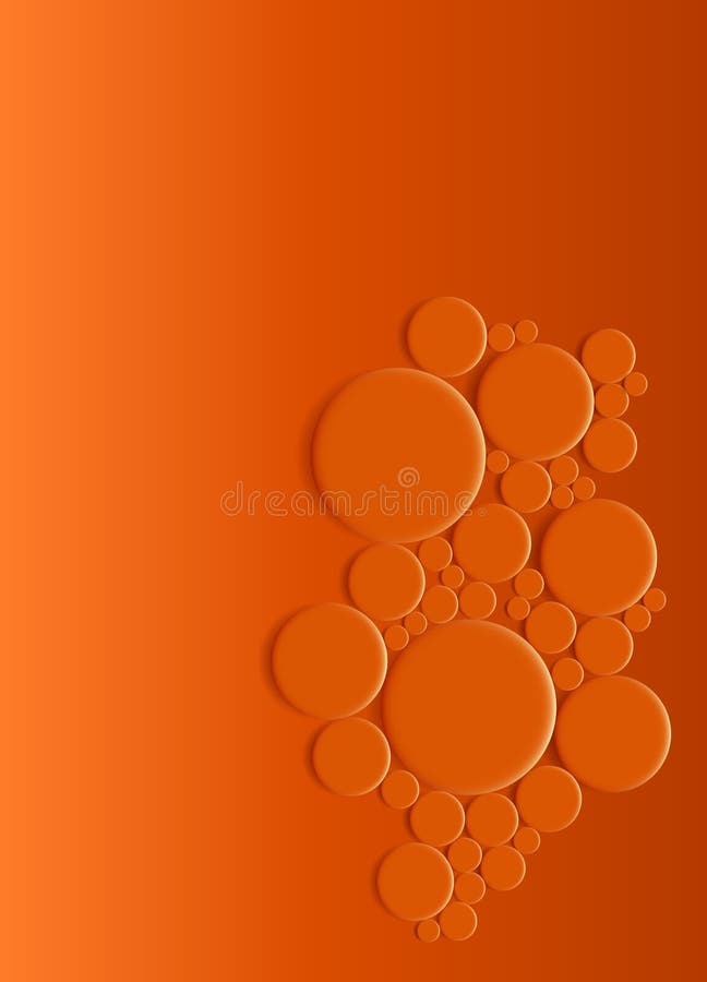Round Discs are Orange. Vector Illustration Stock Vector - Illustration ...