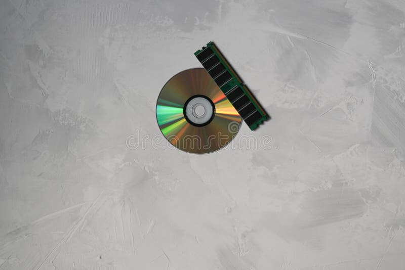 Round Disk and Computer RAM Stock Photo - Image of computer, multi ...