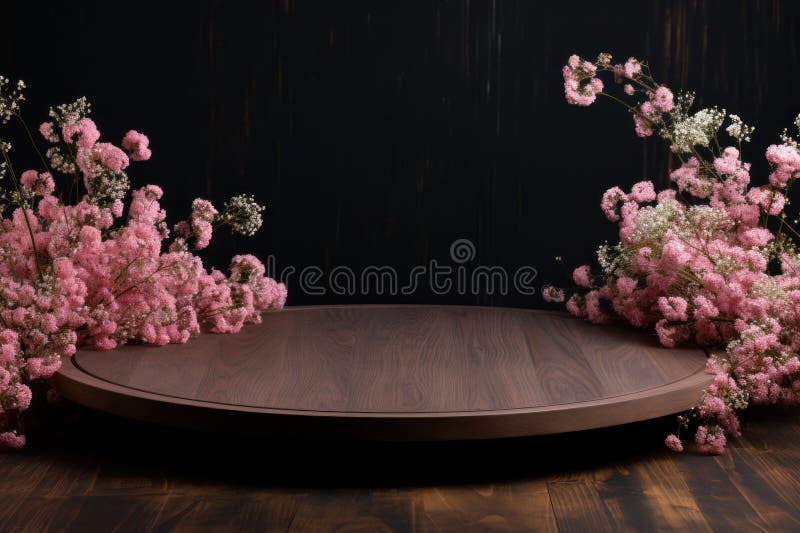 Round Display Podium for Mockup . Product Advertisement Stock Image ...