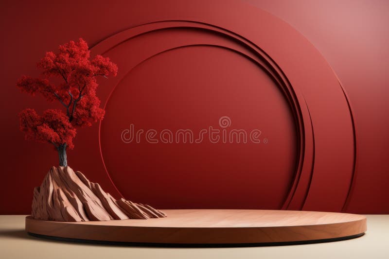 Round Display Podium for Mockup . Product Advertisement Stock ...
