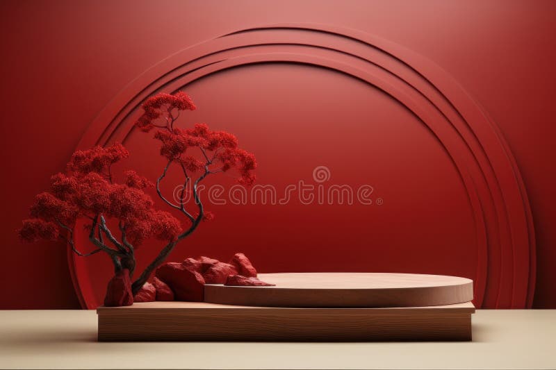 Round Display Podium for Mockup . Product Advertisement Stock ...