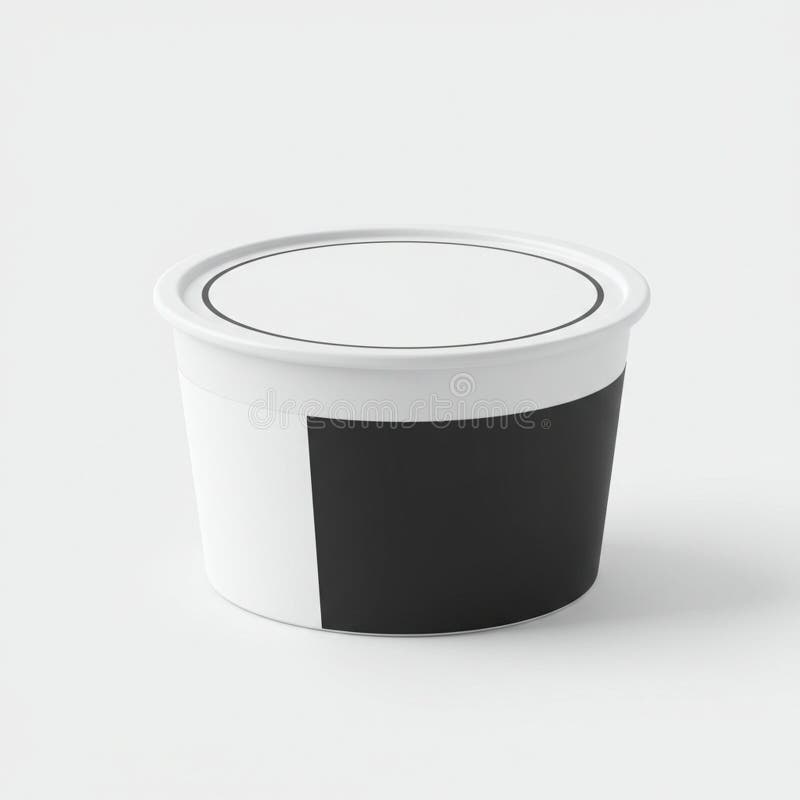 A Round, Disposable Container with a Lid. the Container S Design ...