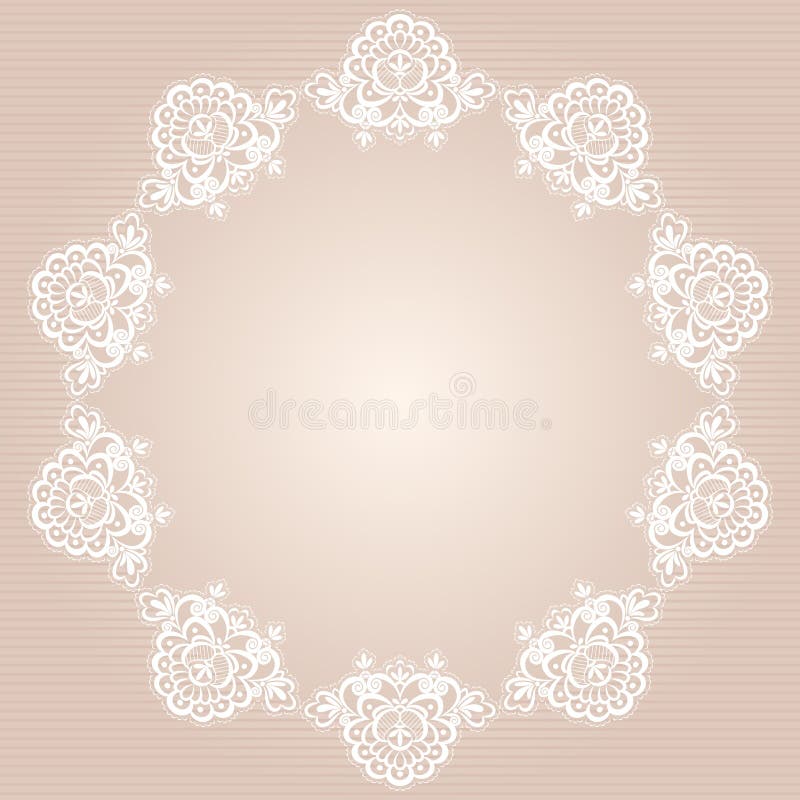 Lace doily stock vector. Illustration of linen, handmade - 31404252