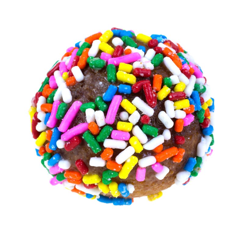 Round Donut with Sprinkles stock photo. Image of snack - 26908890