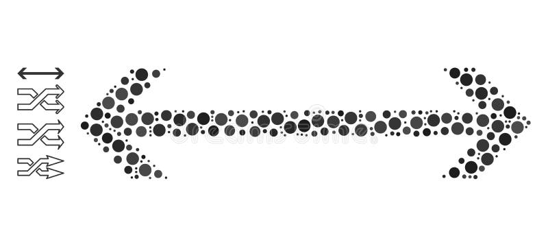 Dotted Horizontal Flip Composition of Rounded Dots with Bonus Icons ...