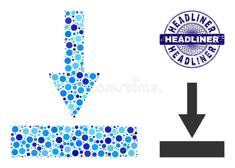 Textured HEADLINER Round Guilloche Stamp and Move Bottom Composition ...